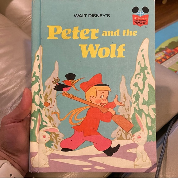 Disney | Other | Vintage Walt Disneys Peter And The Wolf Book 974 ...